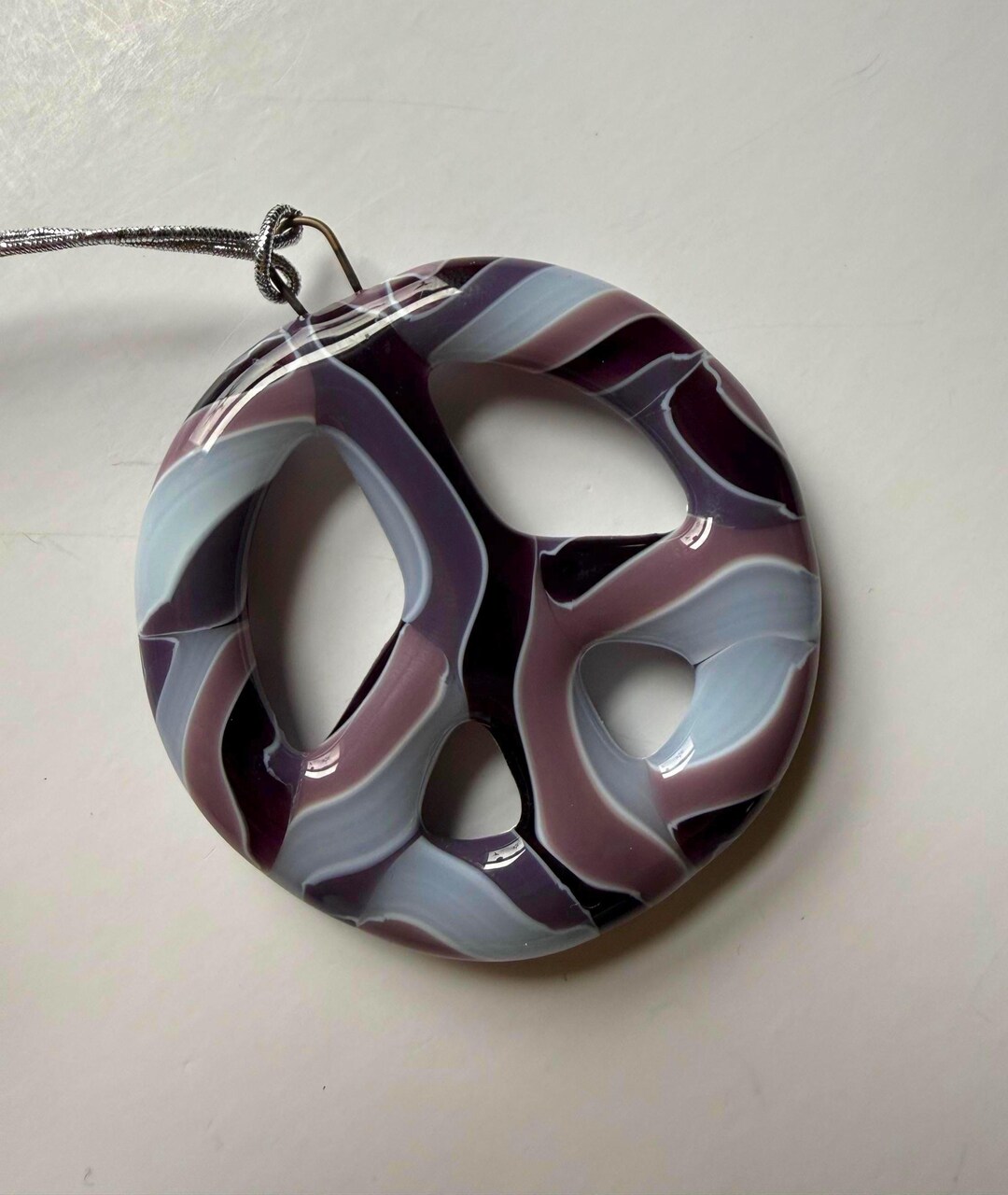 Fused Glass Peace Sign Ornament / Sun Catcher - Etsy