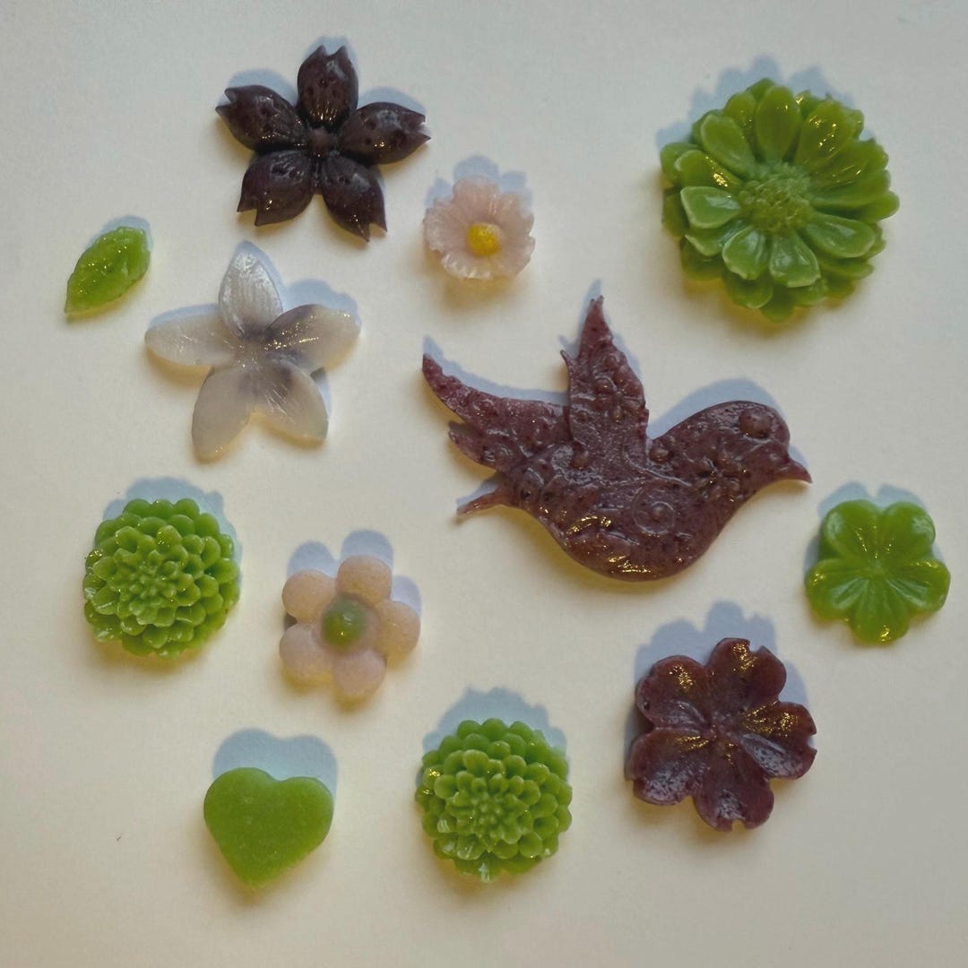 Coe 96 Freeze & Fuse Variety Set of 12 Flowers/ 96 Coe Fusing Flowers ...