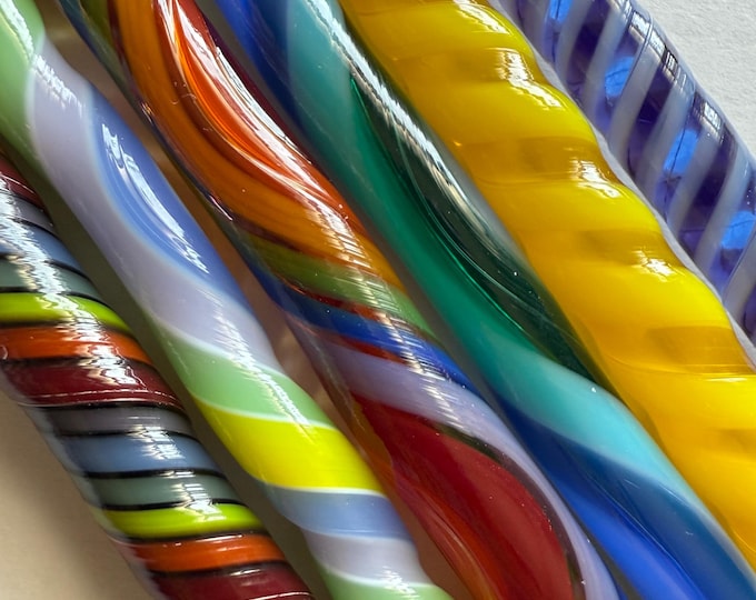 NEW!!! 96coe "spring Mix" Glass Cane Variety Pack, Twisties, Fusing ...