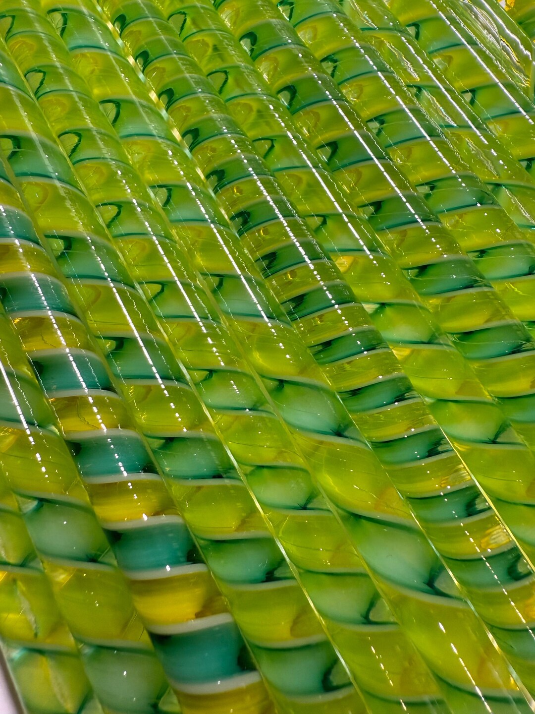 NEW!!! 96coe "mountain Dew" Glass Cane, Twisties, Fusing Cane - Etsy