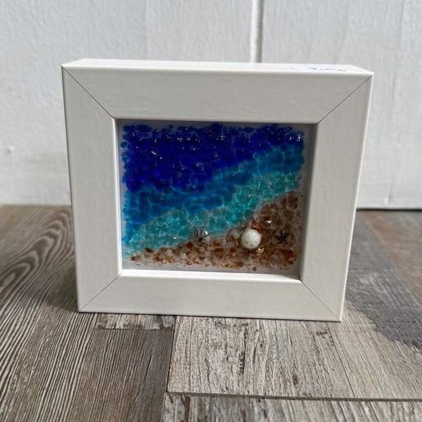 Fused Glass Beach Scene - Etsy