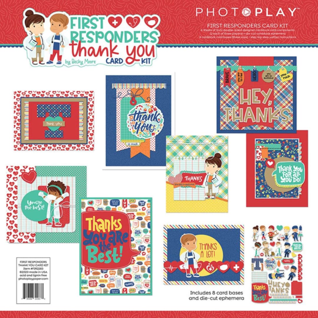First Responders Thank You Card Kit by Becky Moore - Etsy