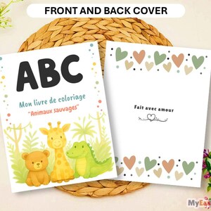 French Animal Alphabet Coloring Book | Abécédaire à Colorier – Animaux ...
