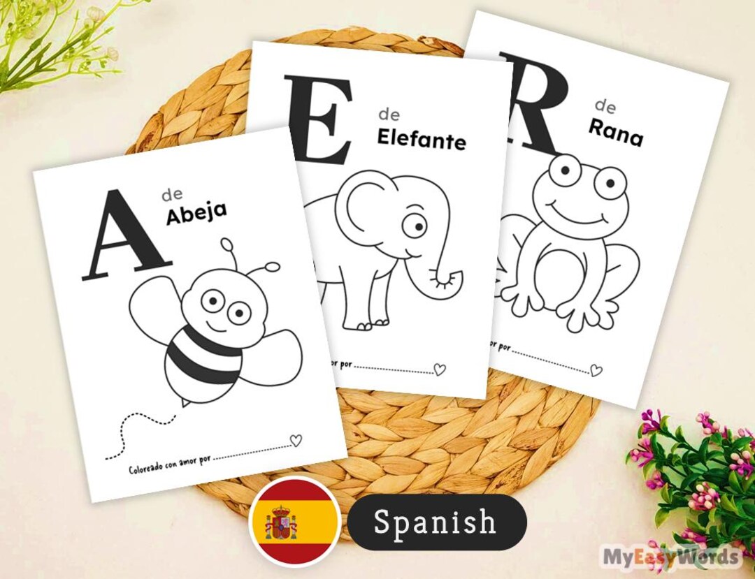 Spanish Animal Alphabet | Abecedario Con Animales Para Niños ...