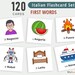 Printable First Italian Words Flashcards , Baby and Toddlers First ...