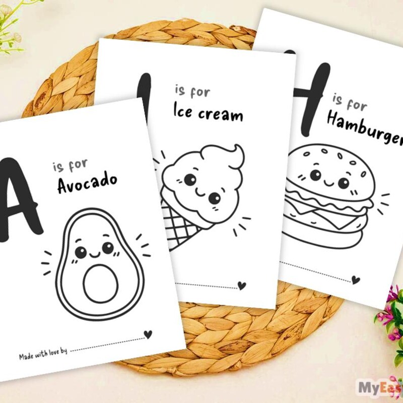 Food Coloring Book - Etsy