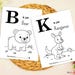 Animal Alphabet Coloring Book: English ABC Printable (PDF Download, 8 ...
