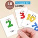 Number Flash Cards 1-100: Montessori Counting Cards (digital Download ...