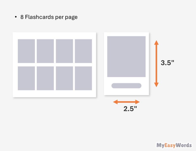 First Words Flashcard Set for Kids, Toddler Flash Cards, Homeschool ...