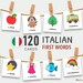 Printable First Italian Words Flashcards , Baby and Toddlers First ...