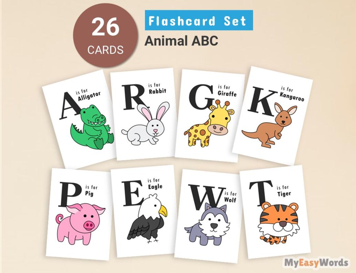 Printable Animal Abc Flashcards , Printable Alphabet Flashcards ...
