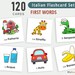 Printable First Italian Words Flashcards , Baby and Toddlers First ...