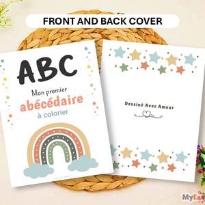 French Food Alphabet Coloring Book, Printable ABC Activity Pages A–Z ...