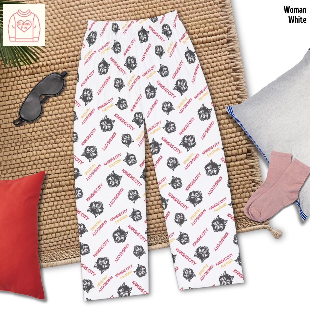 Kansas Pattern Pajama Pants for Women, Kansas Pajamas Women, Kansas ...