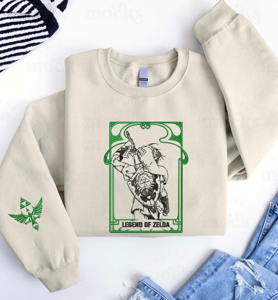 Legend of Zelda Embroiderey Sweatshirt, Breath of the Wild Hoodie ...