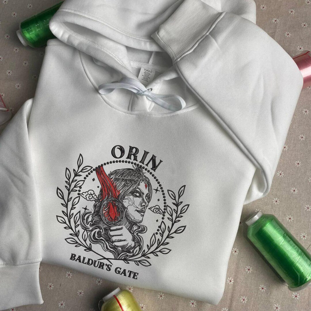 Orin Embroidered Hoodie, Baldur's Gate 3 Sweatshirt, Orin Bg3 Shirt ...