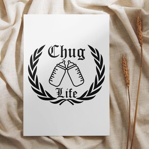 Chug Life Svg, Baby Bottle Svg, Baby Onesie Svg, Digital Download ...