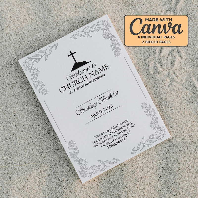 Church Programs Bookmarks - Etsy