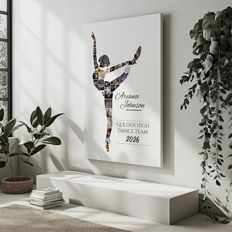 Contemporary Dance Photo Collage, Personalized Ballet Dancer Senior ...