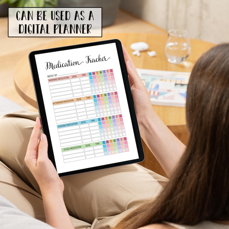 Printable Medication Schedule, Weekly Medication Tracker, Morning ...