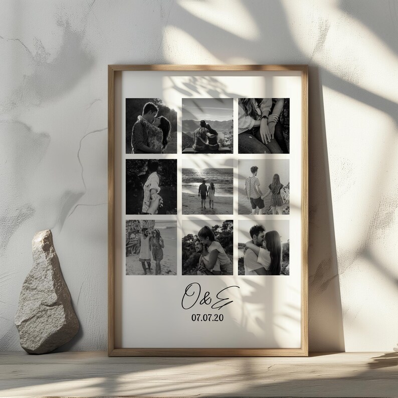 Personalized Photo Collage Gift: Anniversary, Birthday (canva Template ...