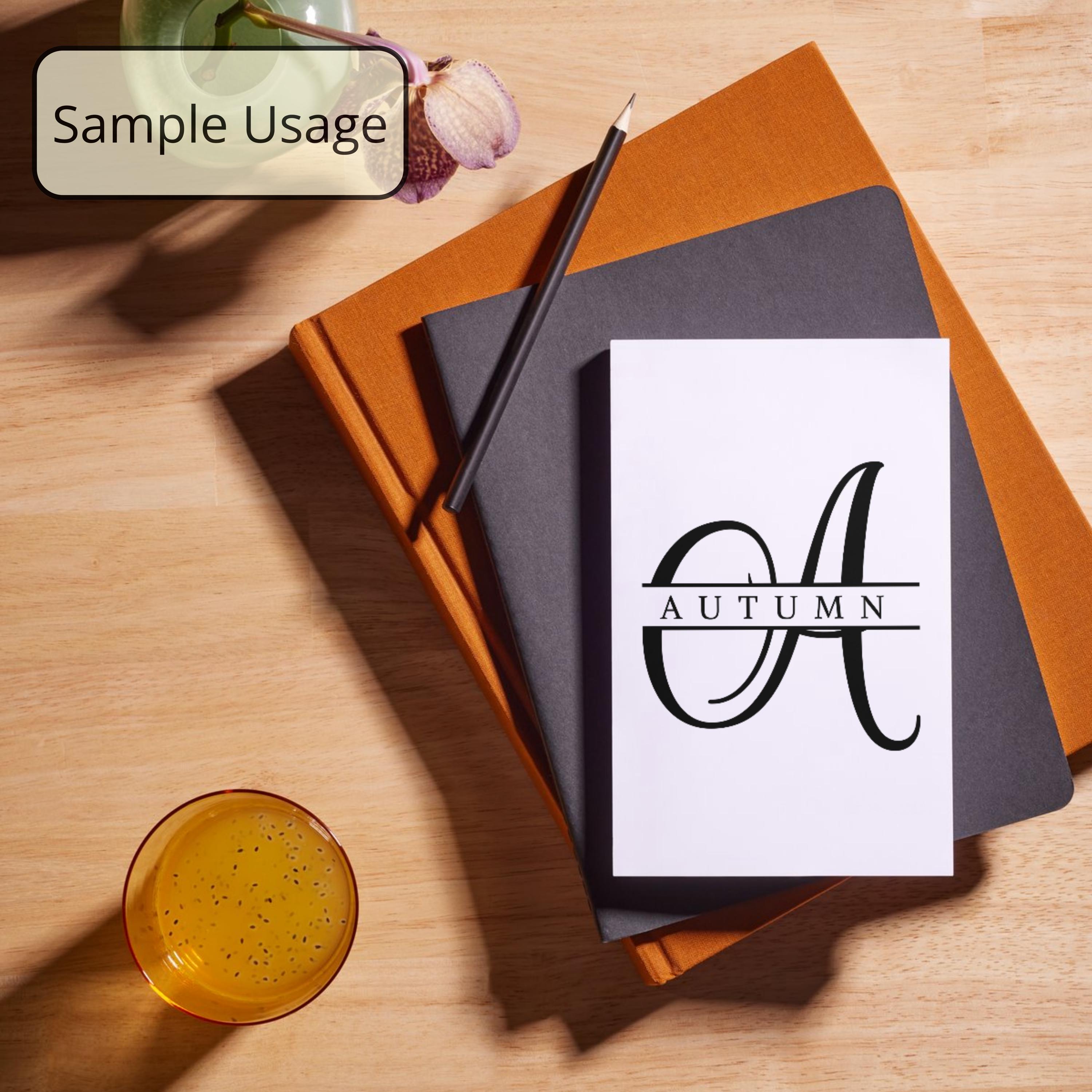 Split Monogram Alphabet SVG, DXF, PNG, Split Monogram Bundle Alphabet ...