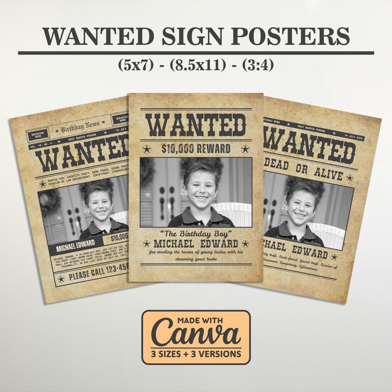 Halloween Wanted Poster - Etsy