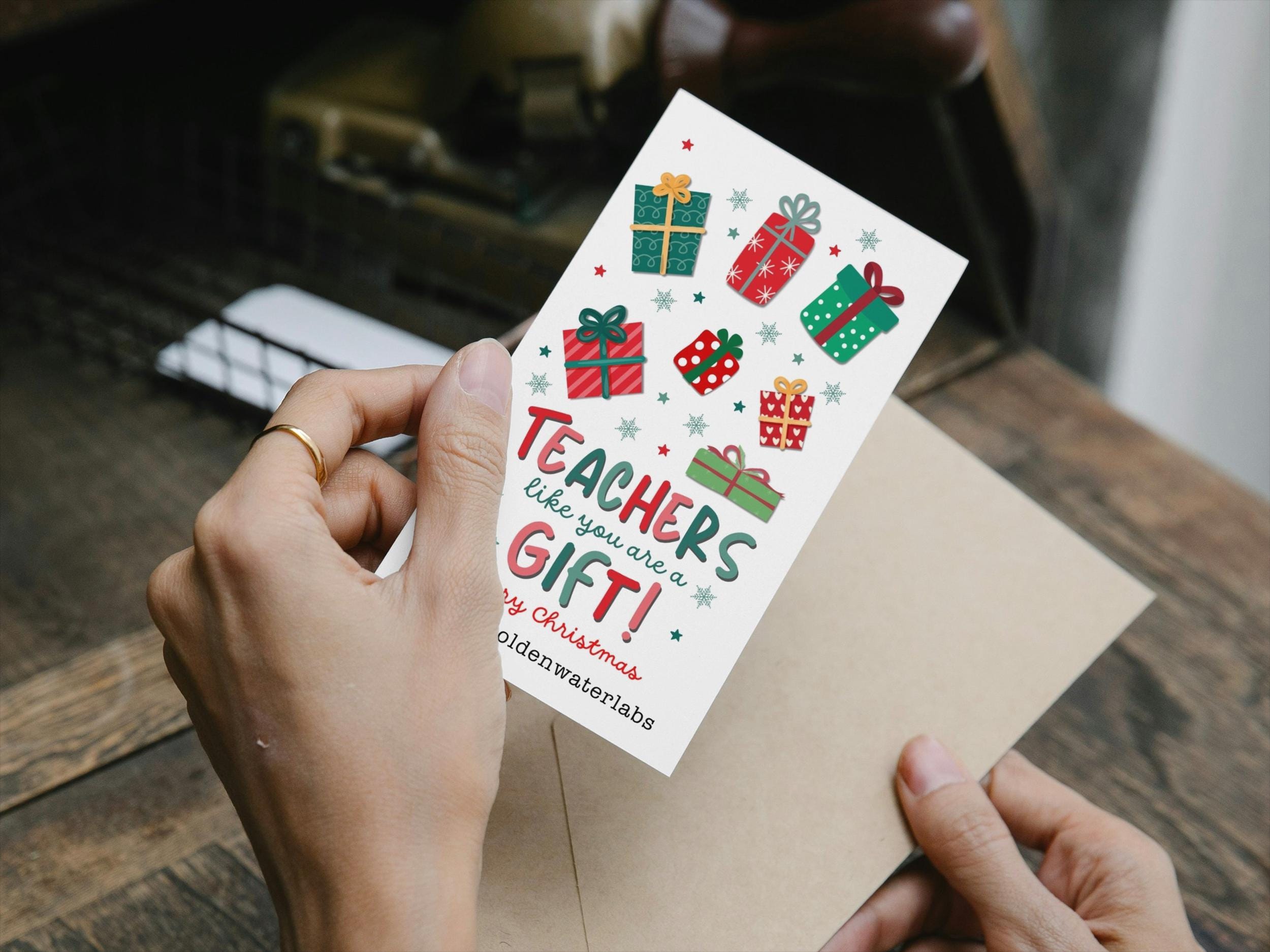 Teacher Christmas Gift Tag Printable Teacher Like You Are A Gift ...