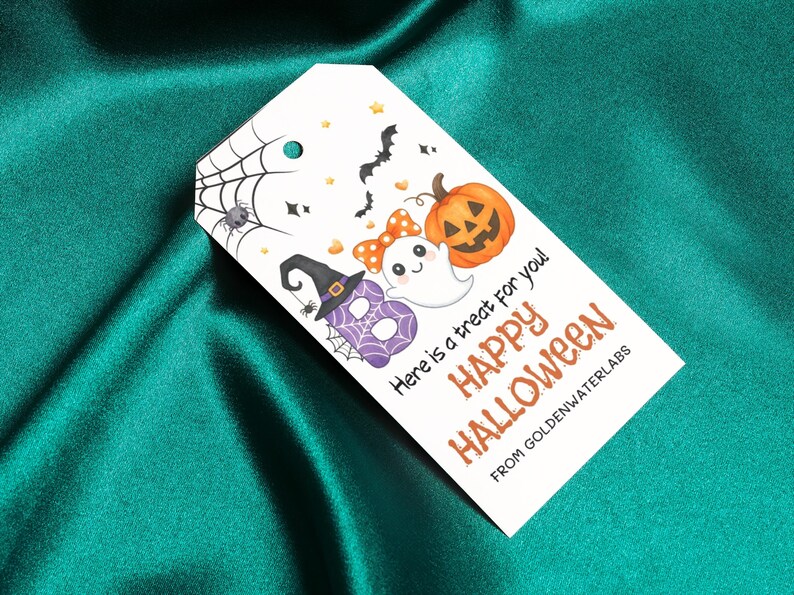 EDITABLE Halloween Gift Tag, Halloween Class Gift Tag, Printable ...