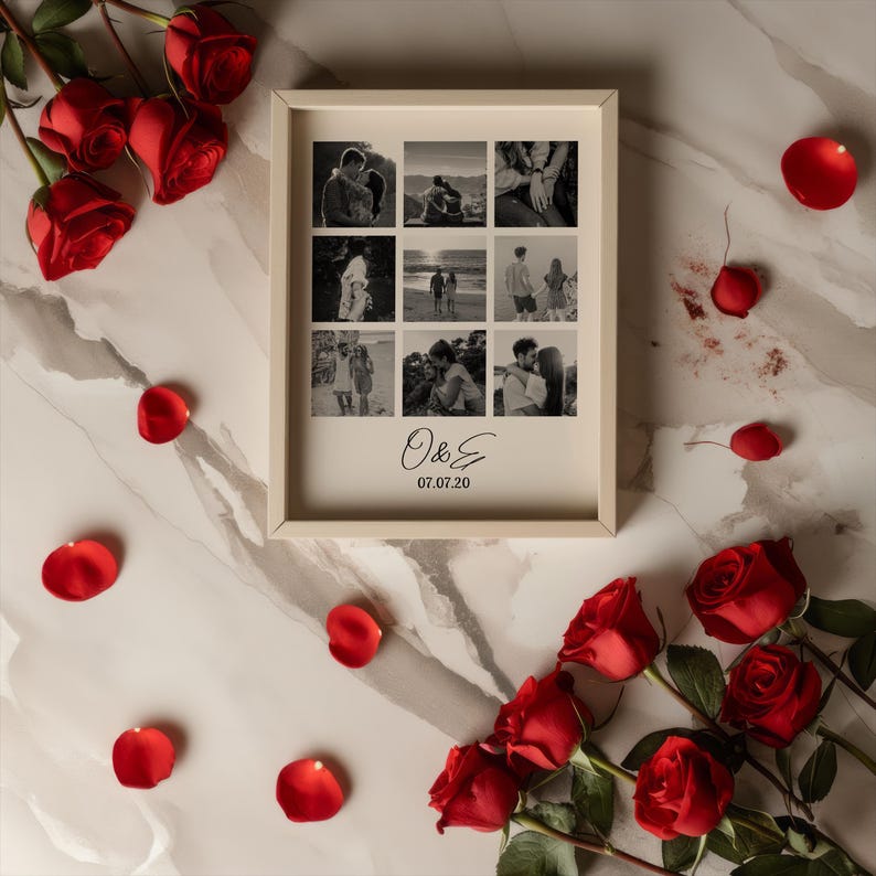 Personalized Photo Collage Gift: Anniversary, Birthday (canva Template ...