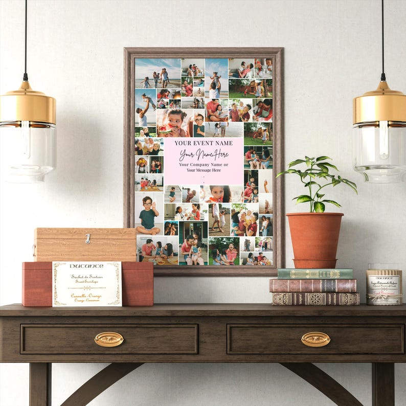 24x36 Photo Collage, Graduation Poster Collage Template, 45 Photos ...