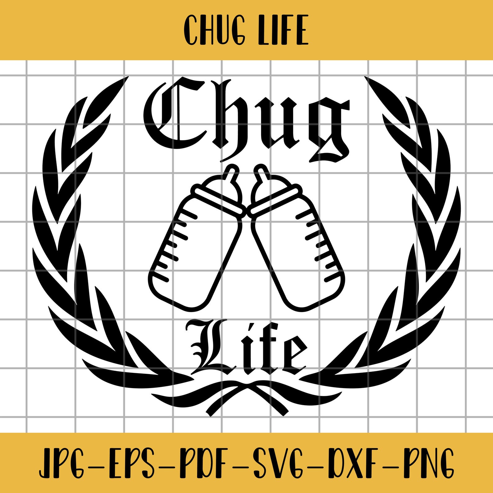 Chug Life Svg, Baby Bottle Svg, Baby Onesie Svg, Digital Download ...