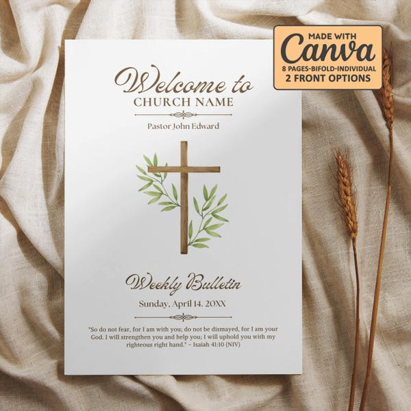 Church Homecoming Program - Etsy