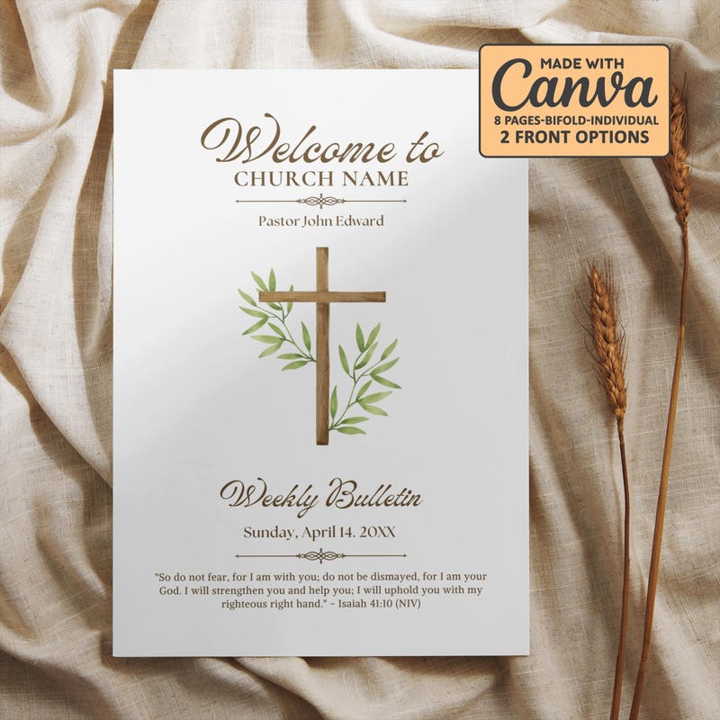 Church Bulletin Covers Black and White - Etsy