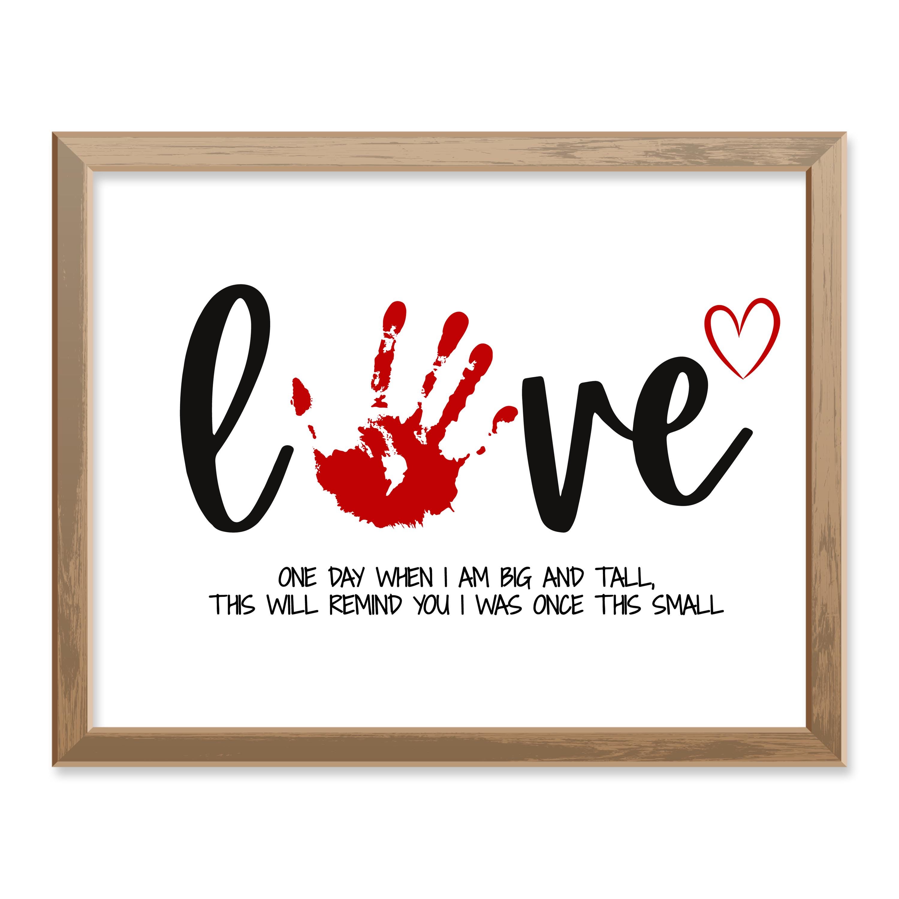 PRINTABLE Valentines Day Handprint Art Craft for Kids, Keepsake Art ...