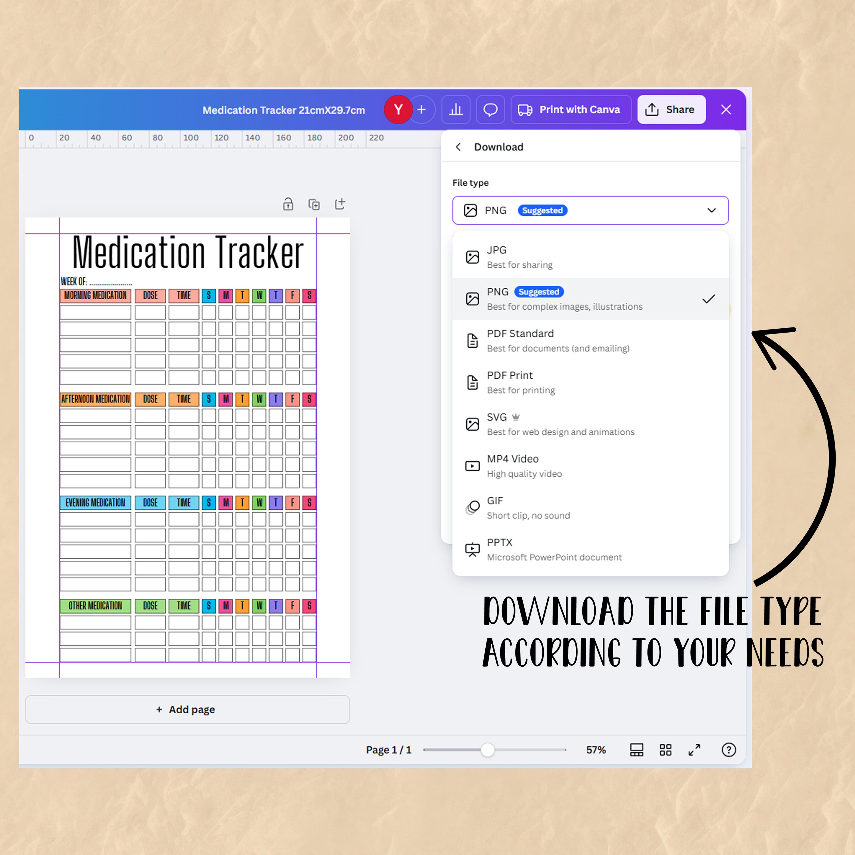 Printable Medication Schedule, Weekly Medication Tracker, Morning ...