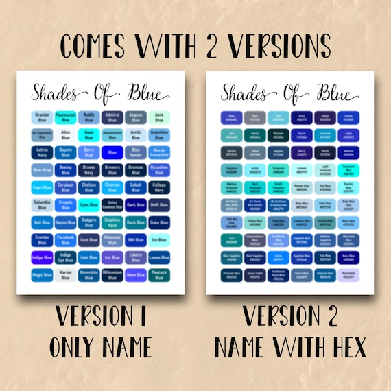 Color Code Chart With Names