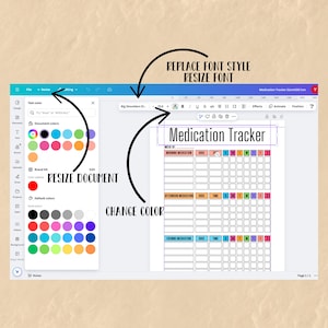 Printable Medication Schedule, Weekly Medication Tracker, Morning Afternoon Evening, Digital ...