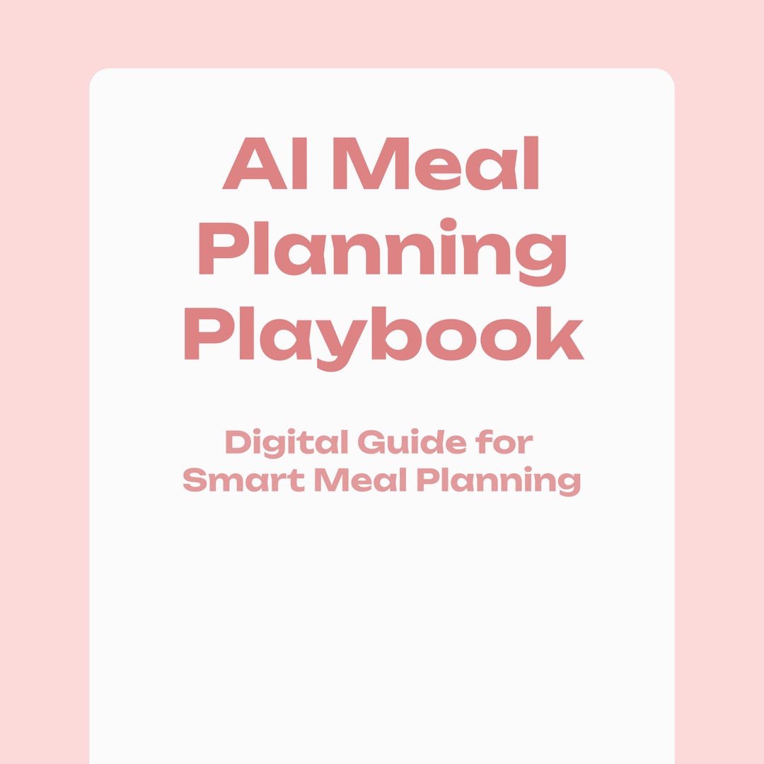 AI Meal Planning Guide | Smart Digital Meal Planner for Busy People ...