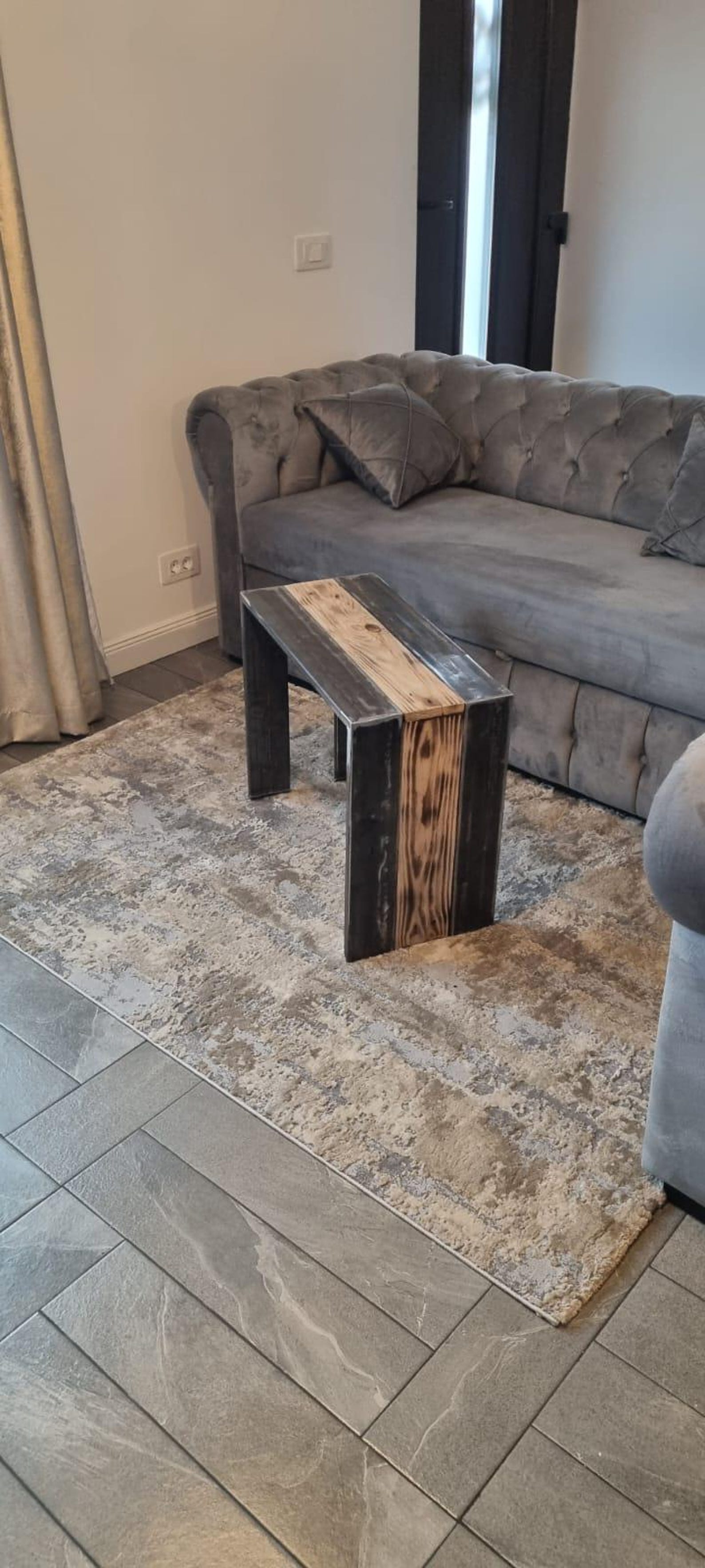 Rustic Metal Coffee Table - Etsy