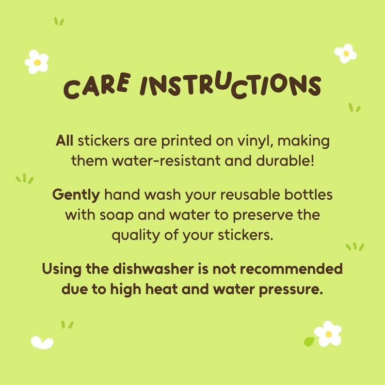 Floral Bunny Sticker | Plushie Style, Waterproof Vinyl - Etsy