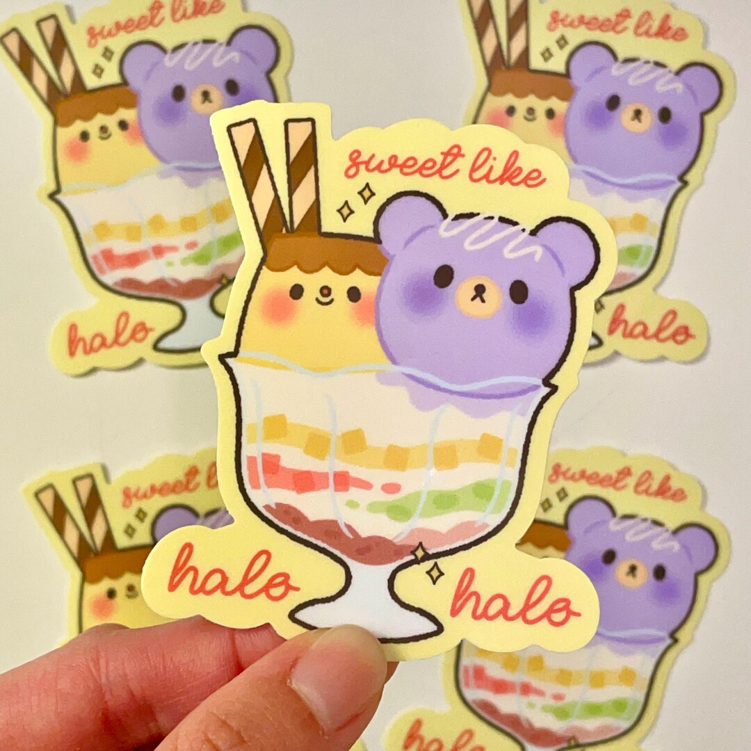 Sweet Like Halo Halo Sticker | Cute Filipino Dessert Vinyl Sticker ...