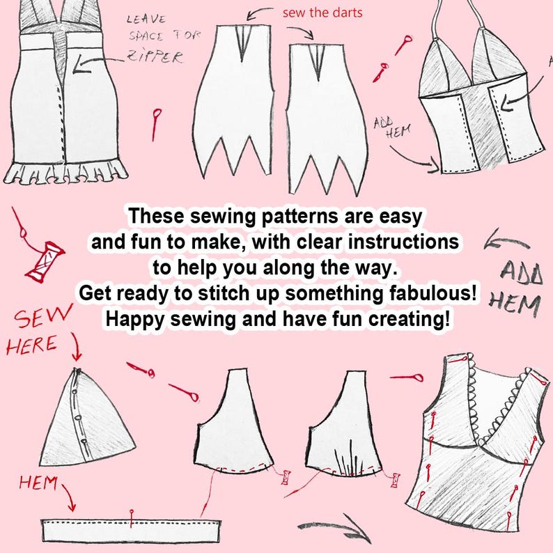 Halter Neck Crop Top Sewing Pattern, Halter Neck PDF Pattern, Tie Back ...