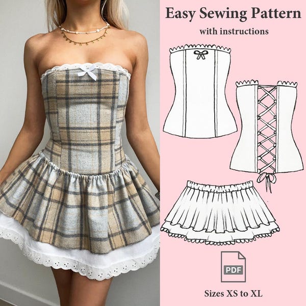 Y2k Sewing Pattern - Etsy