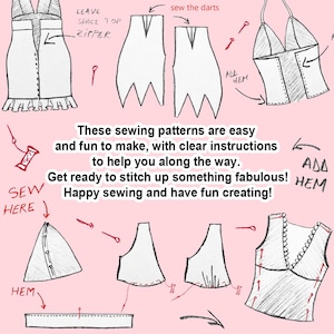 Halter Neck Babydoll Ruffles Top Sewing Pattern, Halter Neck PDF ...