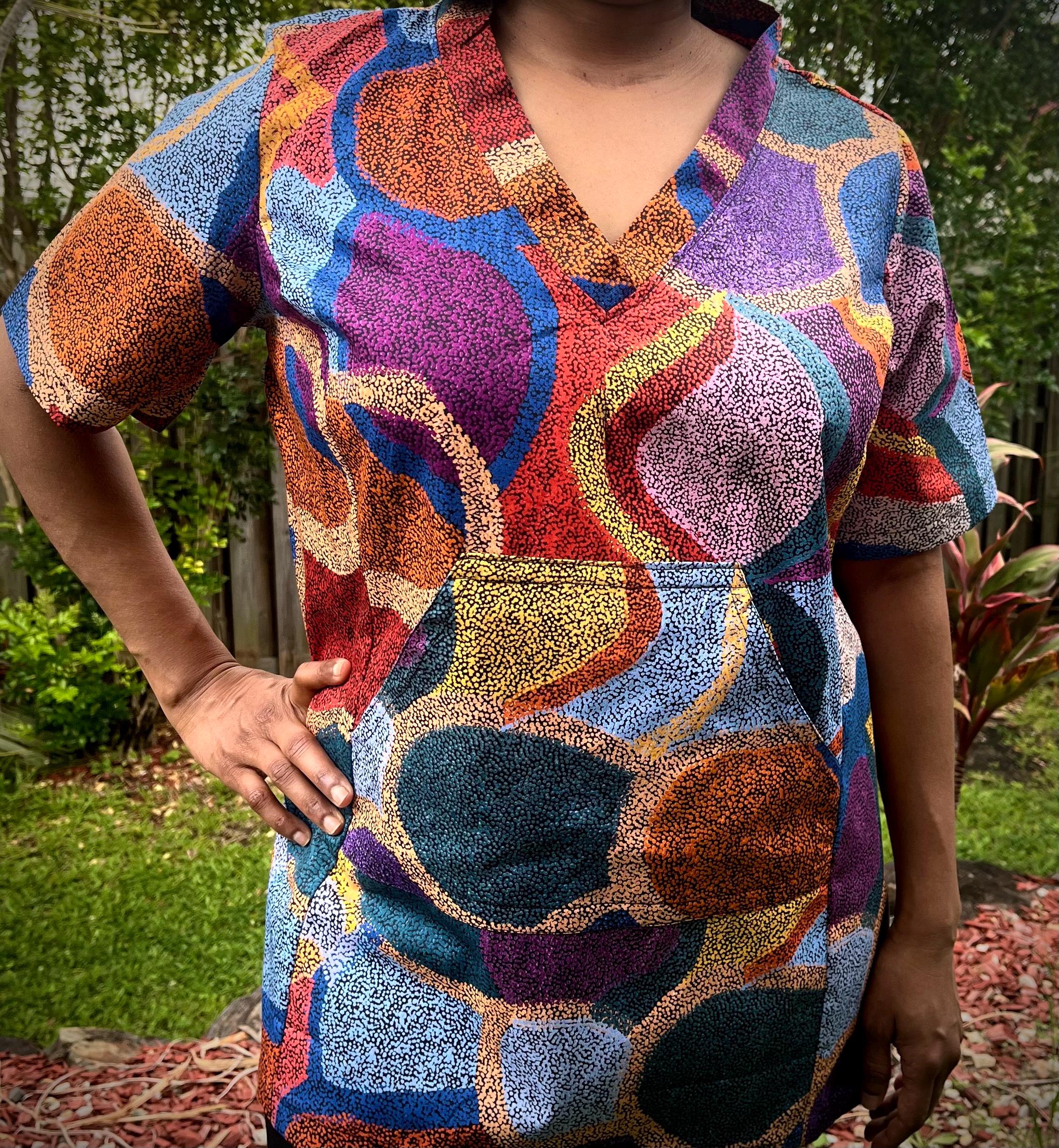 Indigenous Scrub Top for Women Fashionable Medical Uniform | First ...