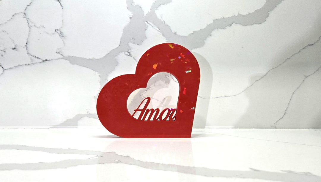 Red Heart Sign, Love Sign, Amor Sign, Gift for Her, Gift for Him ...