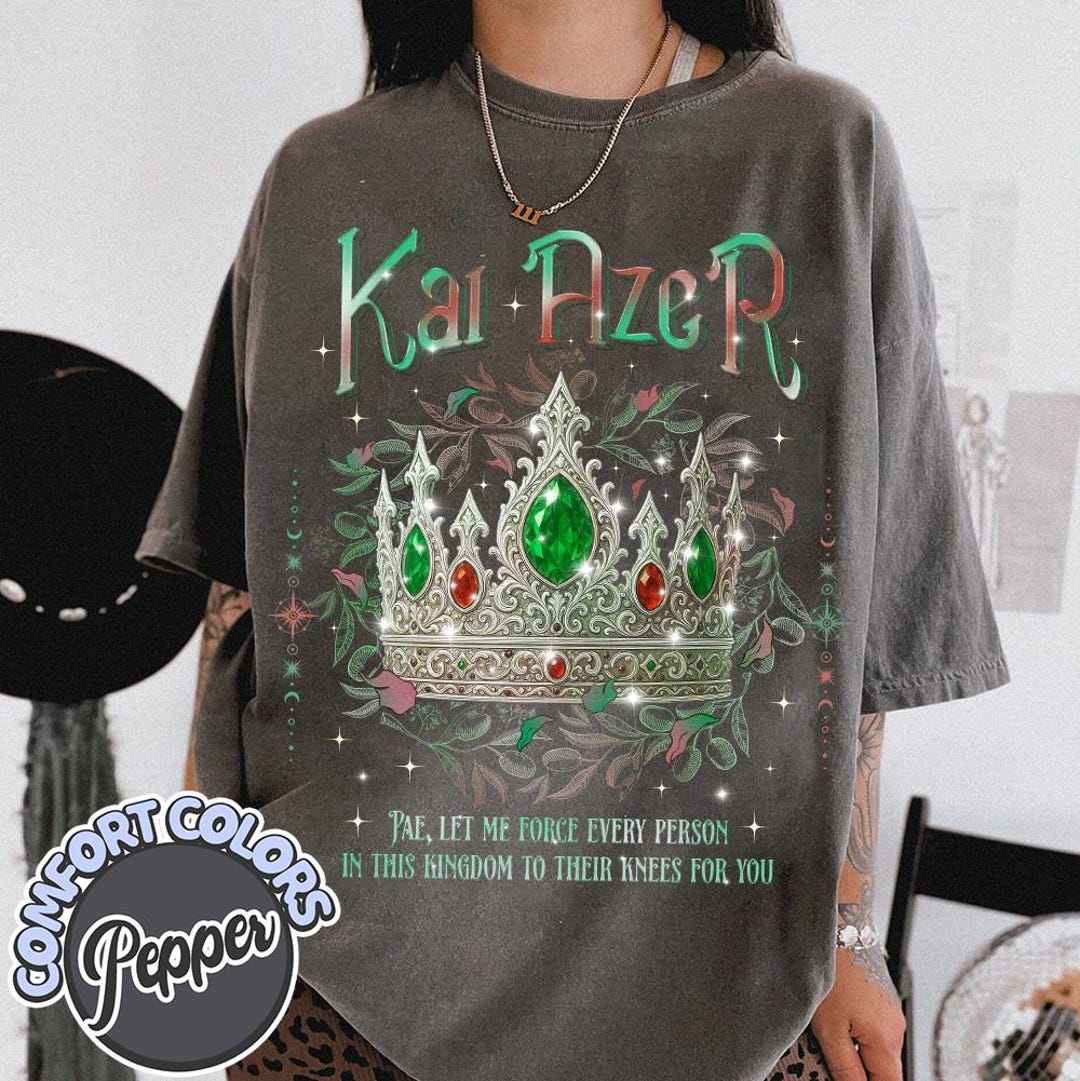 Kai Azer Fearless Bookish Comfort Colors Shirt, Bookish Shirt, Lauren ...