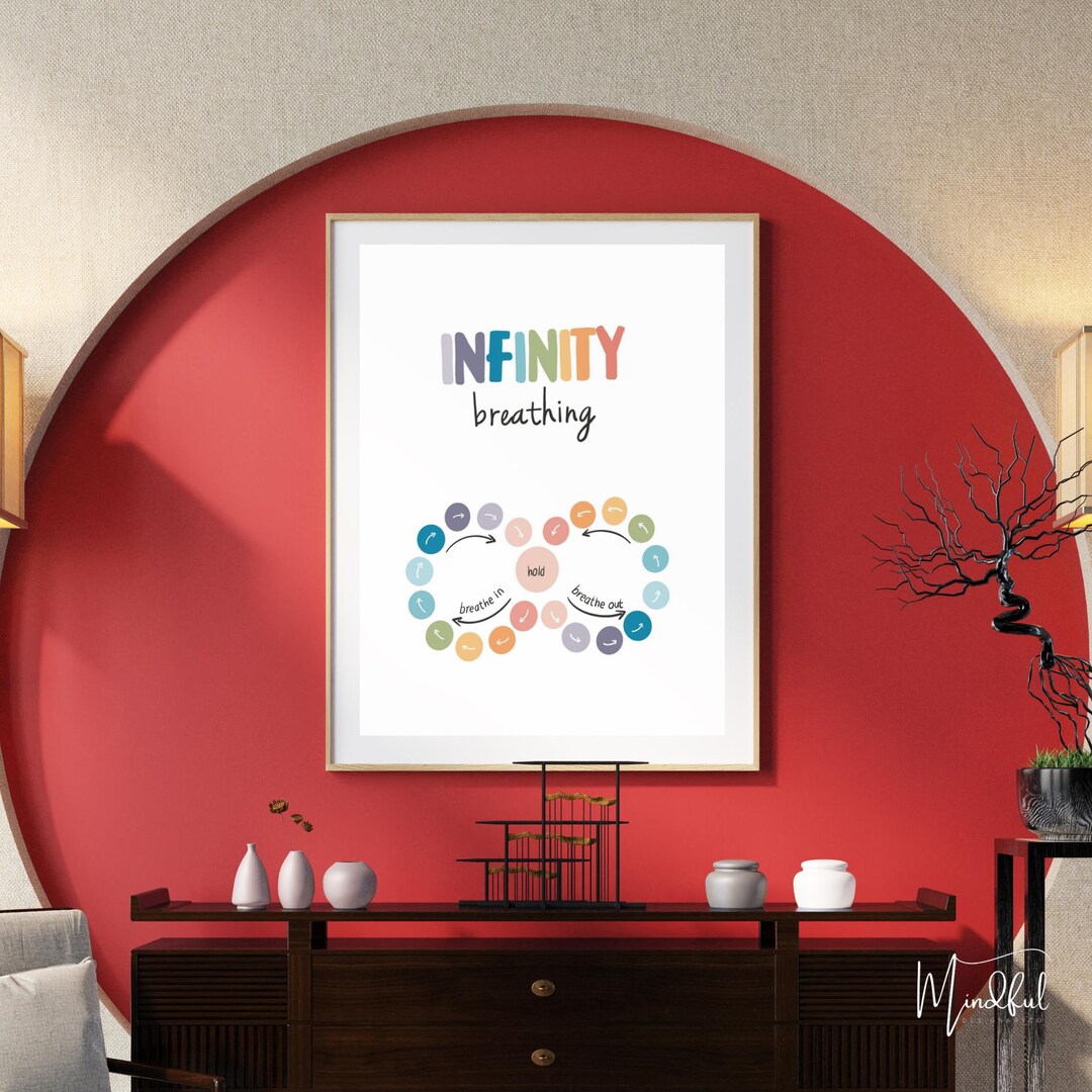 Infinity Breathing Poster Printable Mindfulness Wall Art Digital ...