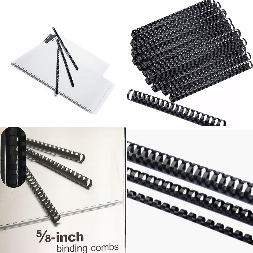 Office Binding Combs, School Reports Binding Combs, 19 Hole Binding Combs, Black Binding Combs ...